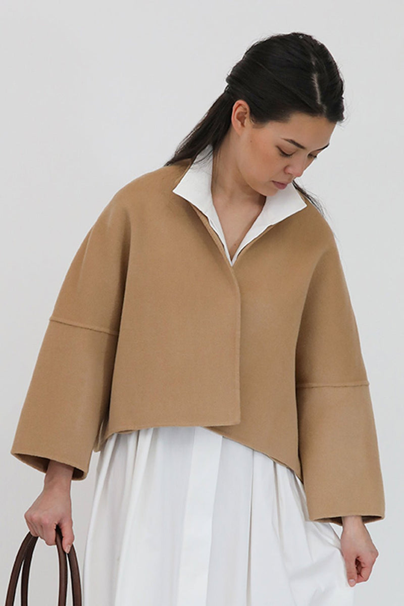 ADELAIDE SNAP JACKET IN DOUBLE-FACE CASHMERE WOOL