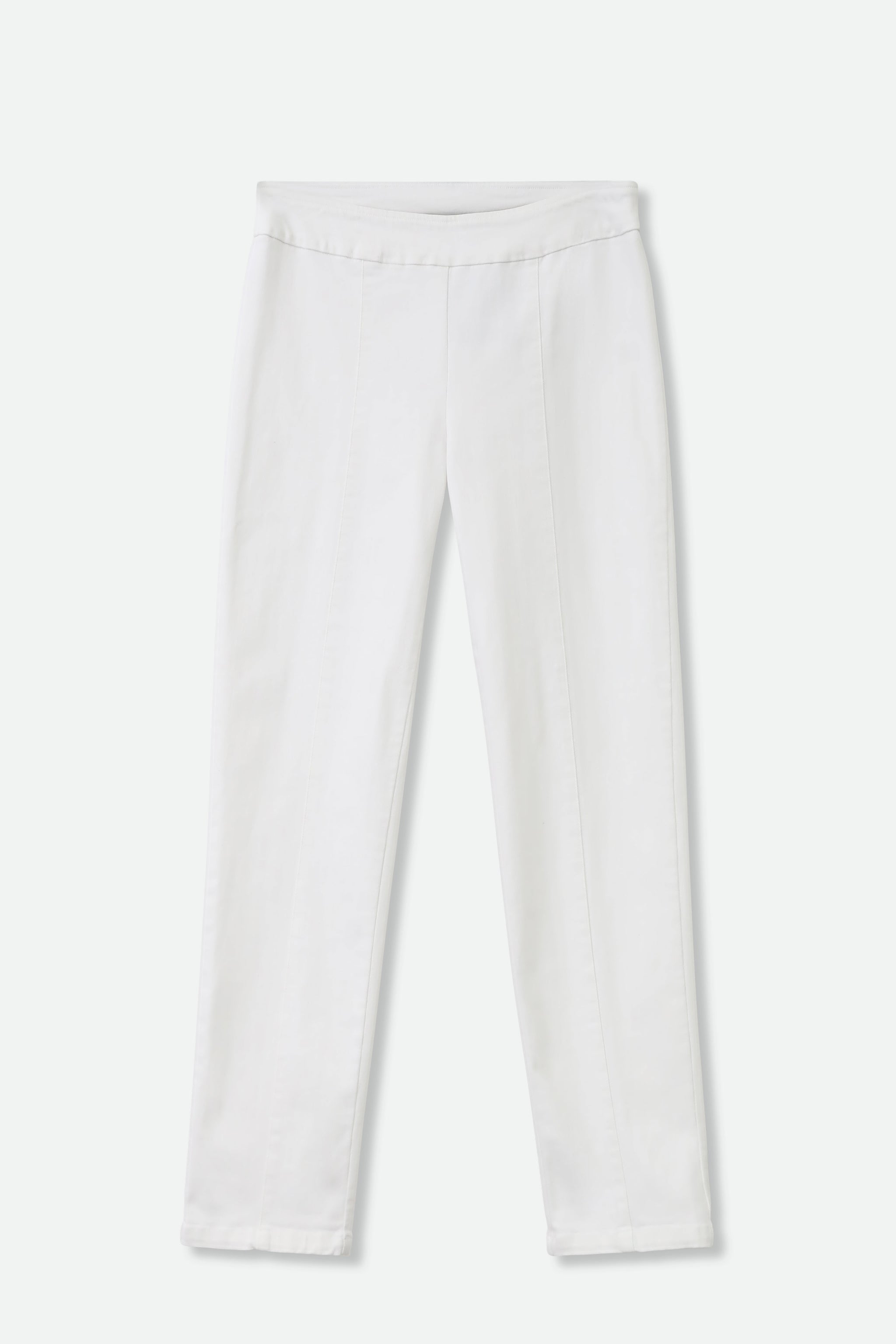 PALLAS BACK SLIT PANT IN GARMENT DYED ITALIAN STRETCH DENIM