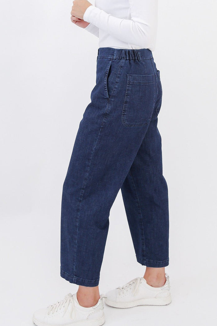 PALOMA DENIM TROUSER IN ORGANIC ITALIAN COTTON STRETCH